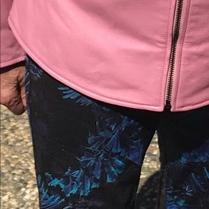 Marcia | Jackets & Coats | Euc Marcia Pink Leather Zipper Belted Jacket ...